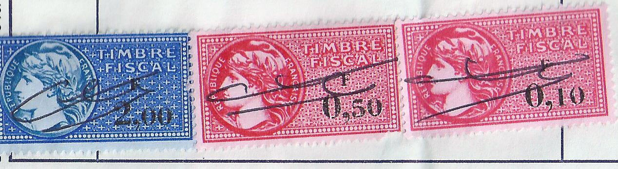 collection: Timbres fiscaux de France