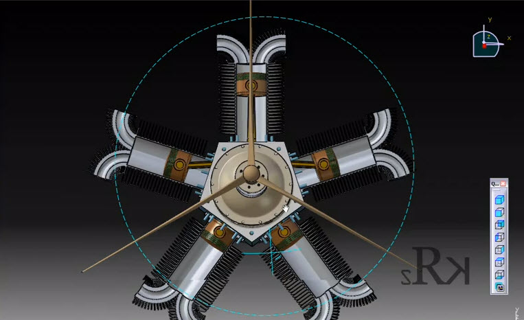 คลิปVideo การเขียนโมเดล3Dและทำแอนิเมชั่นเครื่องยนต์ Radial Engineด้วย ...