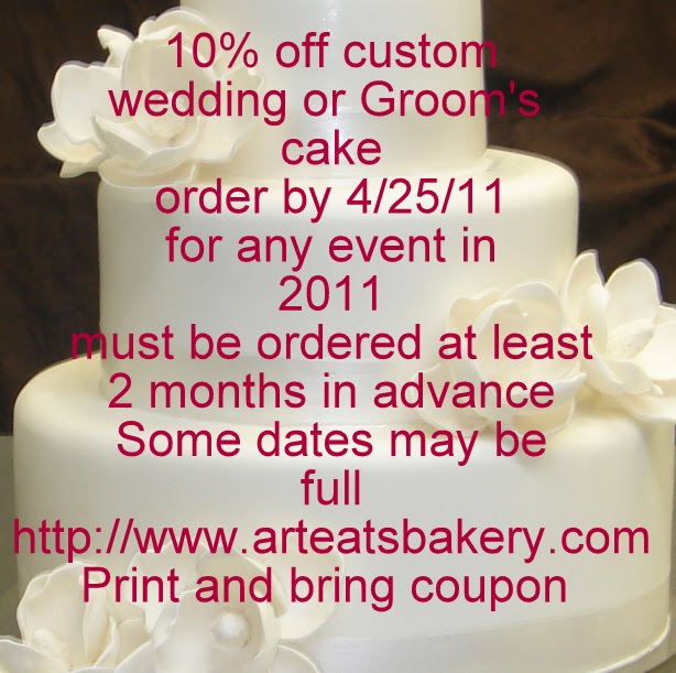 Art Eats Bakery custom fondant wedding and birthday cake designs ...