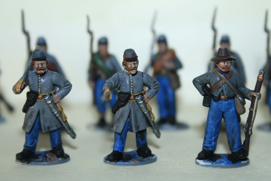 Tom's Miniatures in 1/72: Perry Miniatures ACW Confederate-Infantry 28 mm