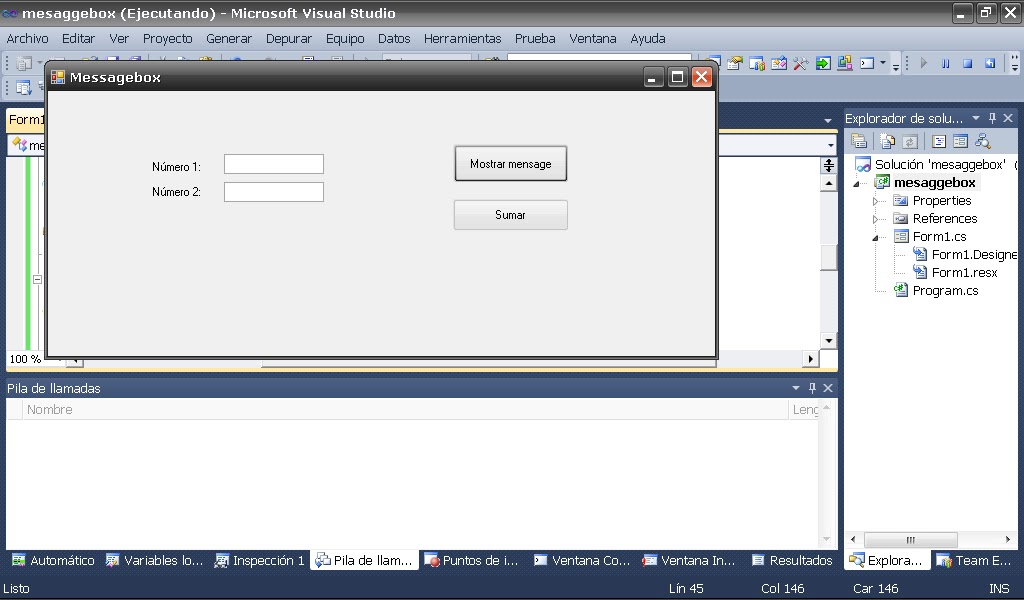 "EL HUGUITO": Messagebox en C#