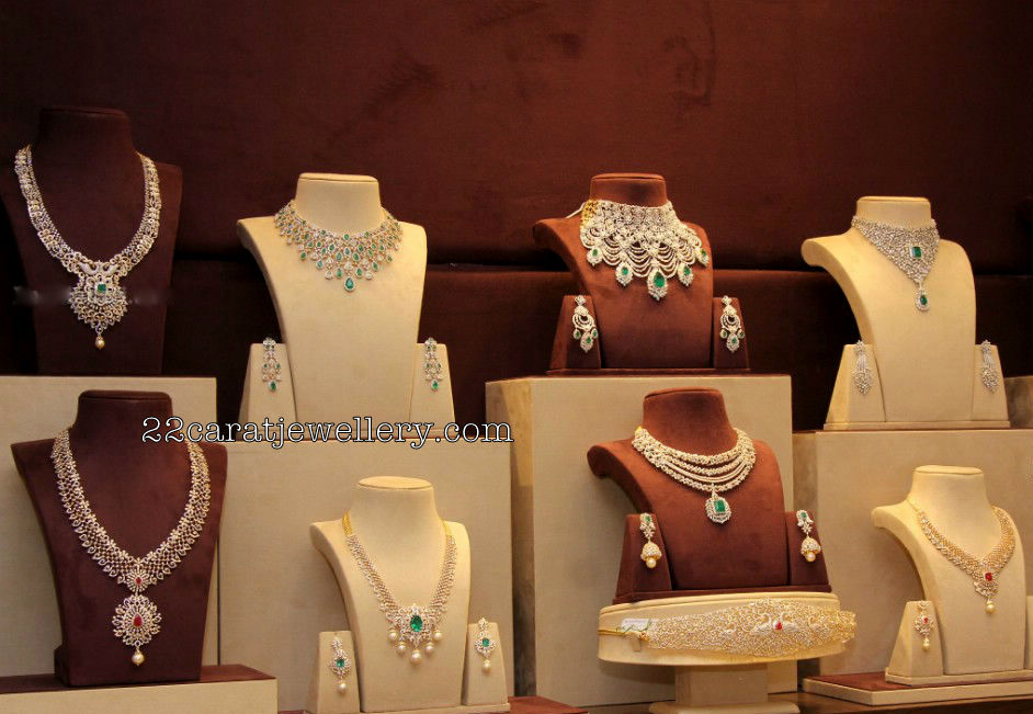 Latest Diamond Sets by Musaddilal Jewellers - Jewellery Designs