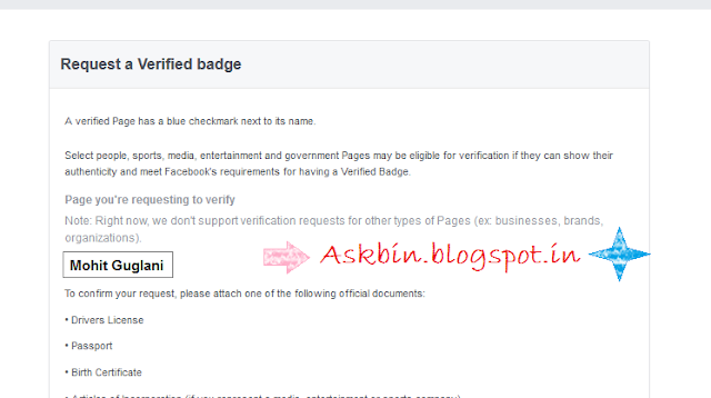 How To Verify Blue Tick Facebook Page Or Account Working Trick 2016 - 丅 ...