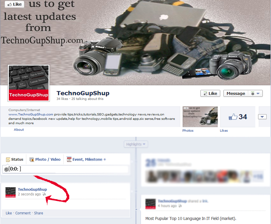 Post a Blank Status On Facebook | TechnoGupShup - Technology, Software ...