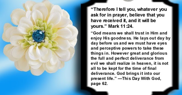 Drops of Joy and Sunshine: Into Our Present Life