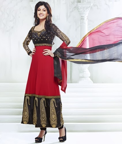 Signature5: Indian Embroidered Frocks Designs 2014/15 | Shilpa Shetty ...