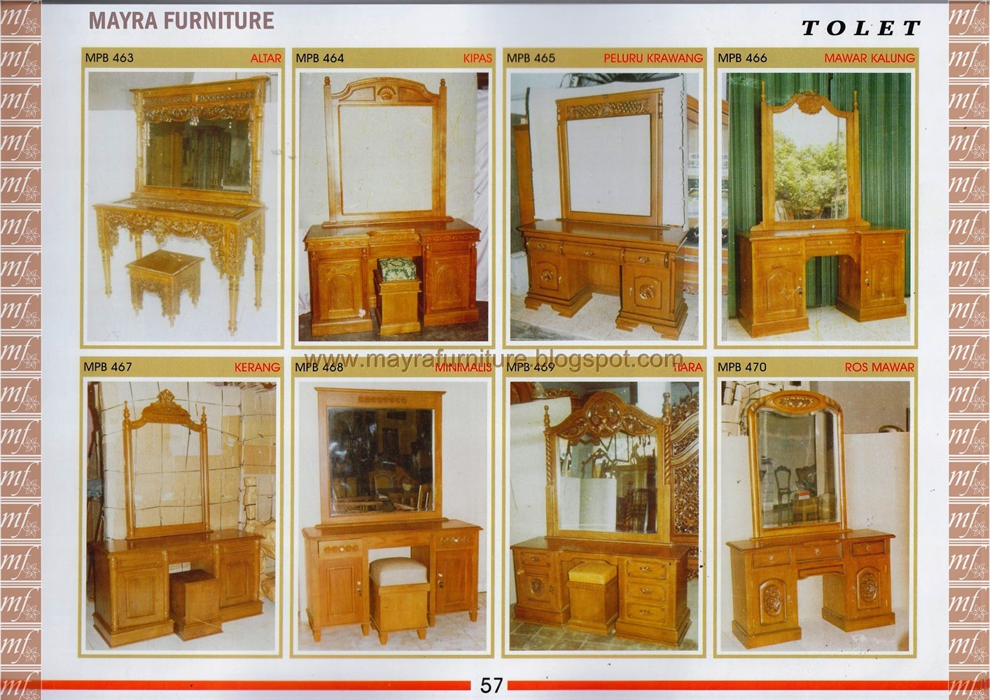 Katalog Mebel Tolet - Pesona Bahari 2007 - Katalog Mebel Mayra Furniture