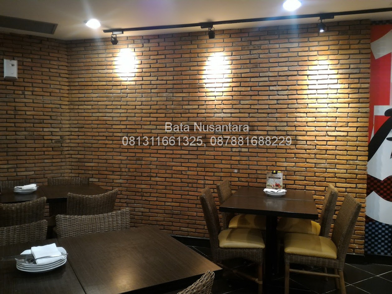 Bata Tempel Murah: Aplikasi bata expose untuk restoran