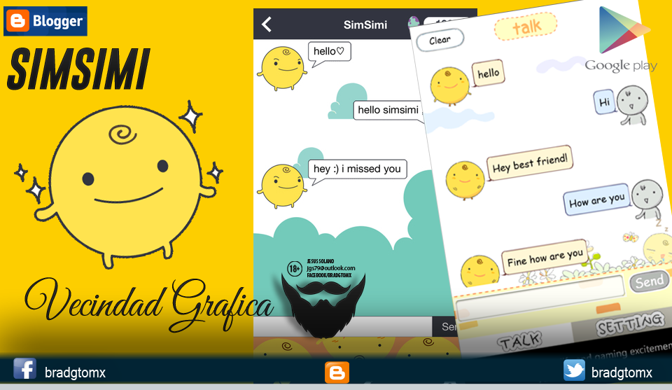 Vecindad Grafica: QUE ES SIMSIMI, CHATEA CON SIMSIMI │DESCARGA APK