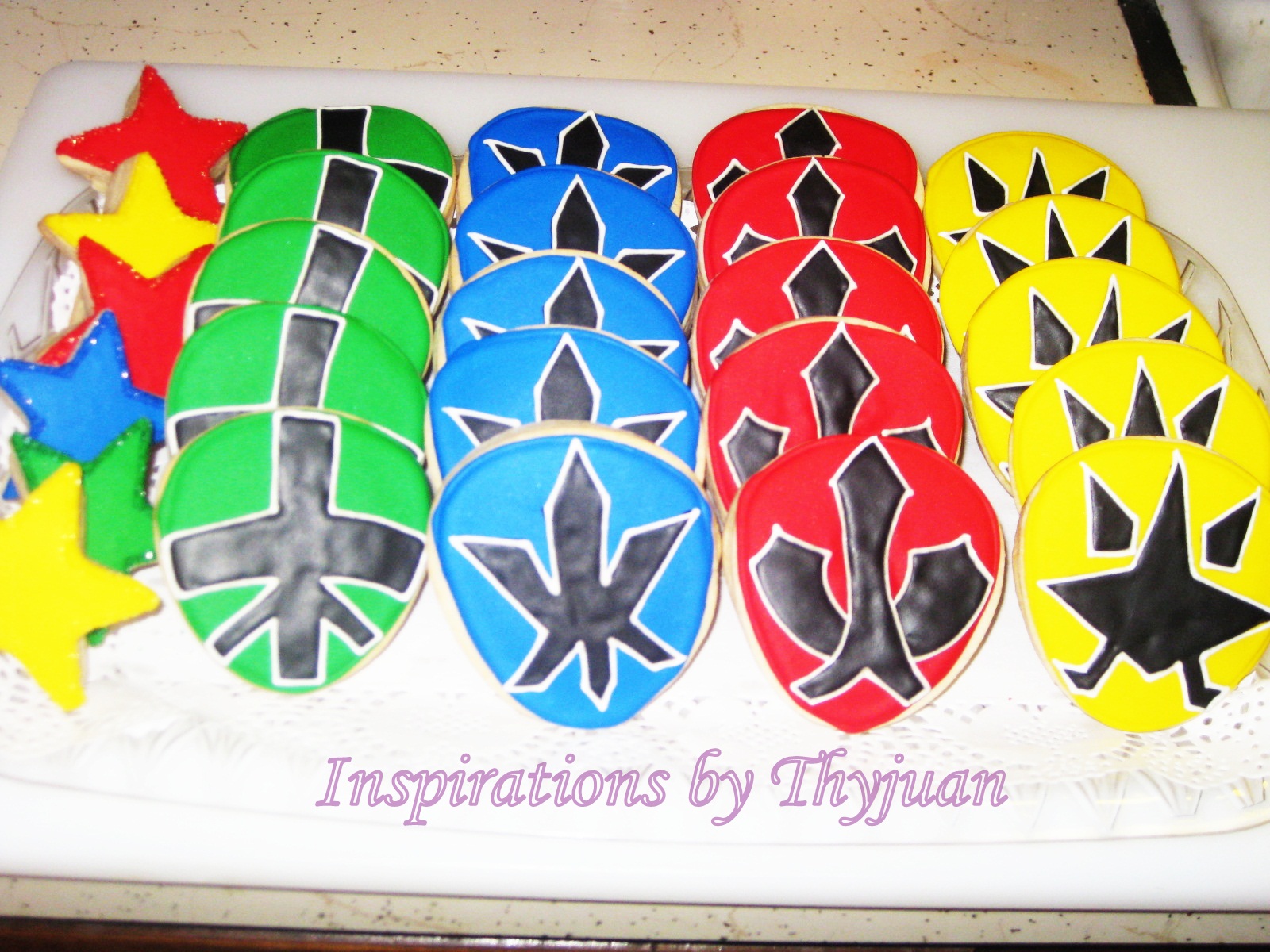 Inspirations by Thyjuan LLC.: Power Rangers Cookies