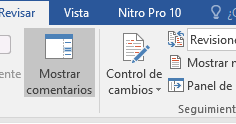 Microsoft Word : Pestaña Revisar