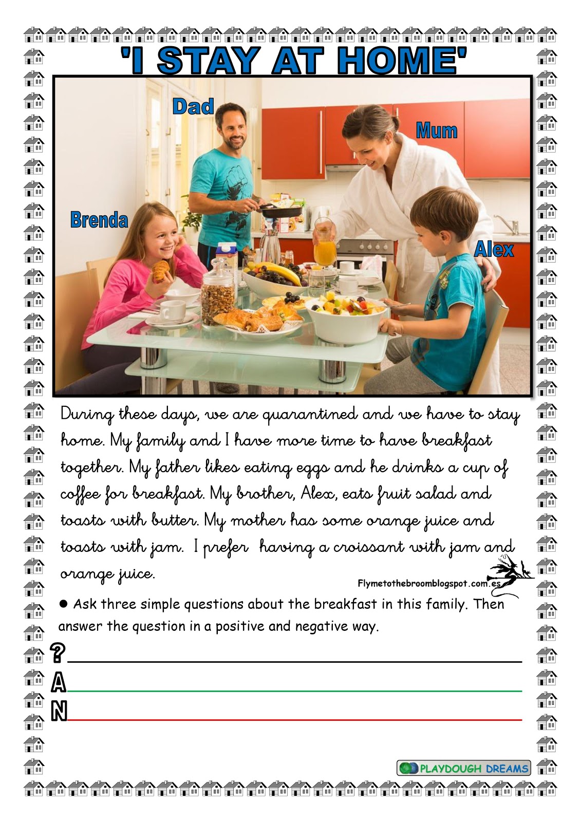 Fly me to the broom: What do they have for breakfast?