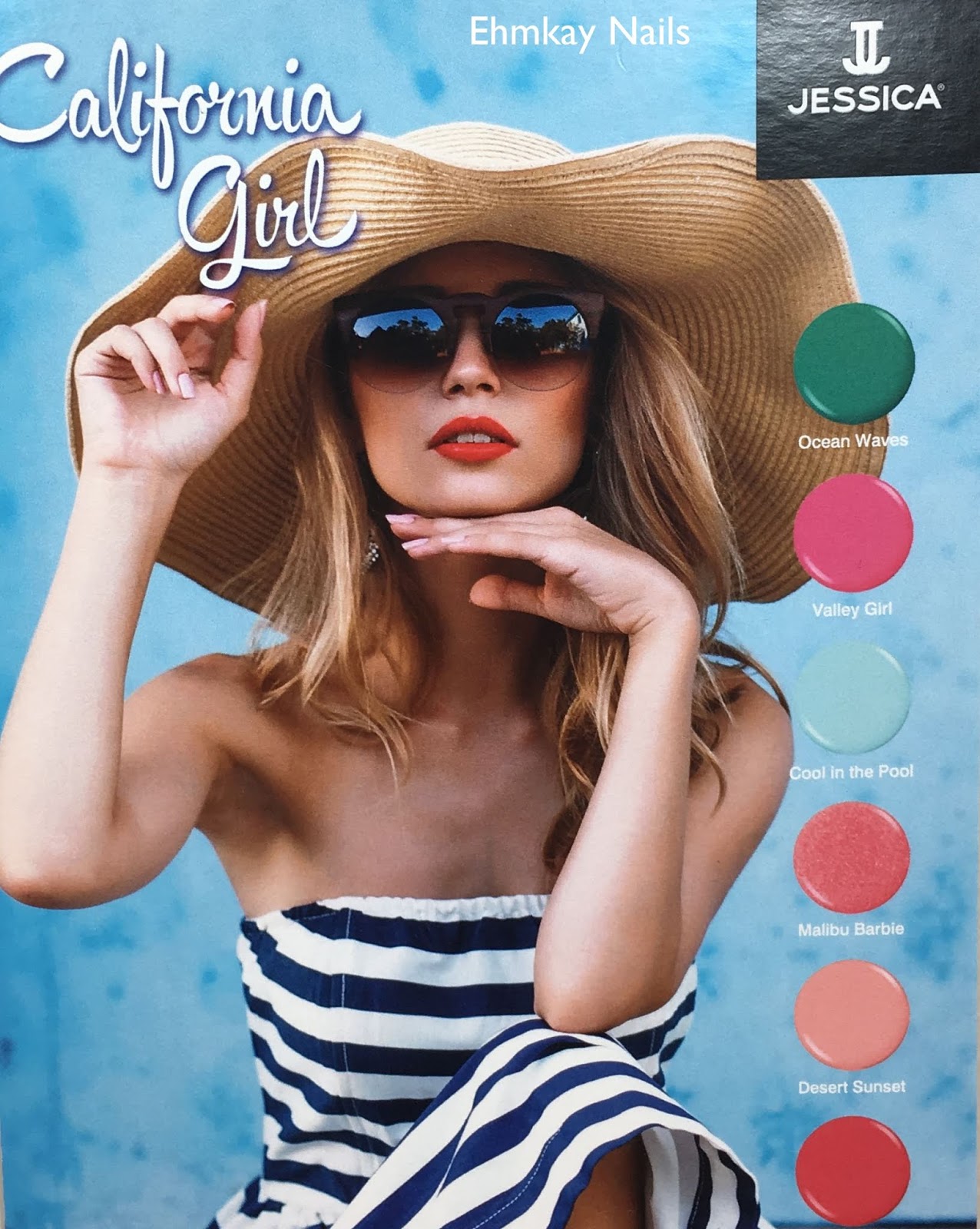 ehmkay nails: Jessica Cosmetics California Girl Summer 2019, Swatches ...