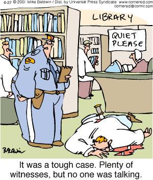 Mystery Fanfare: Cartoon of the Day: Library