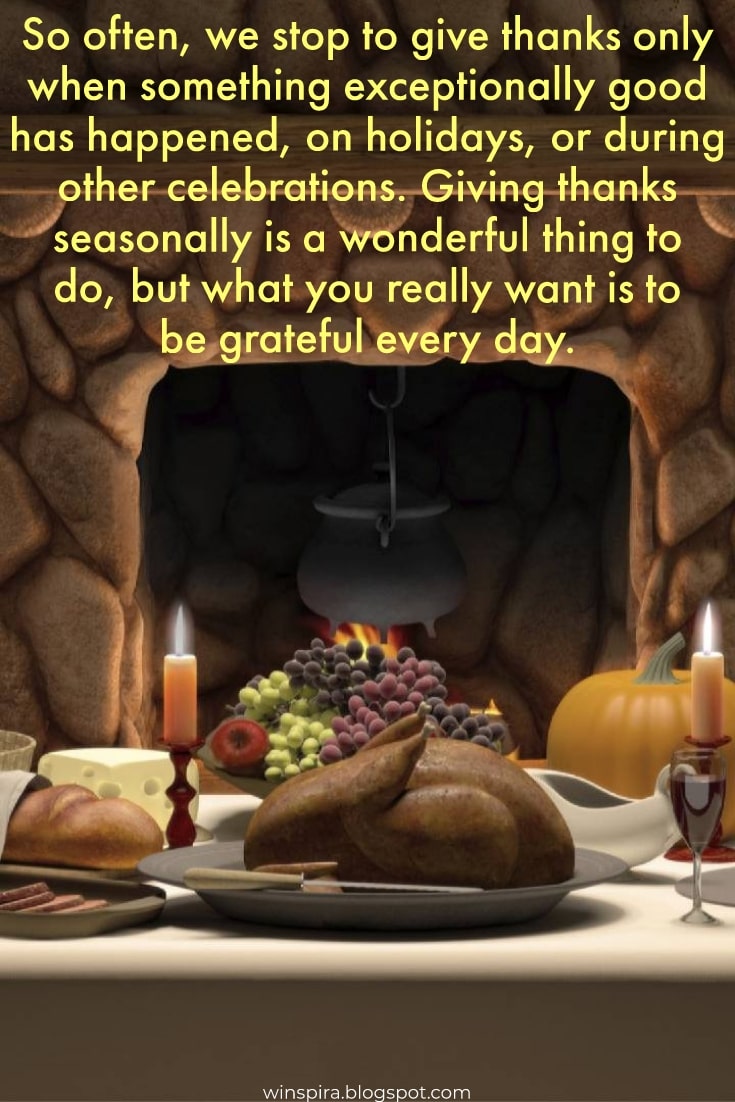 24 Thanksgiving Quotes, Words And Sayings