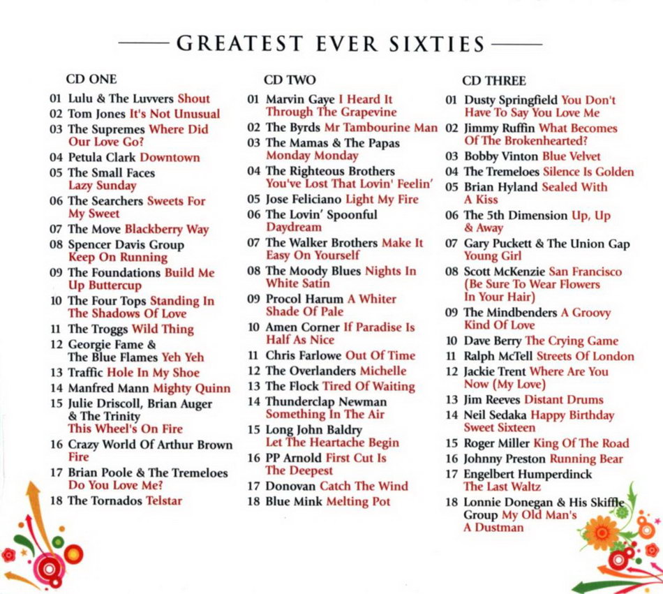 ENTRE MUSICA: SIXTIES - The definitive collection V.A. (3 CDs)
