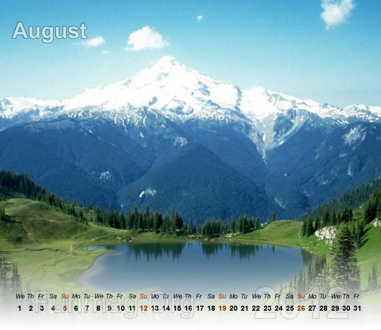 Most Beautiful Calenders - Nature Calender 2012 | Free Wallpapers