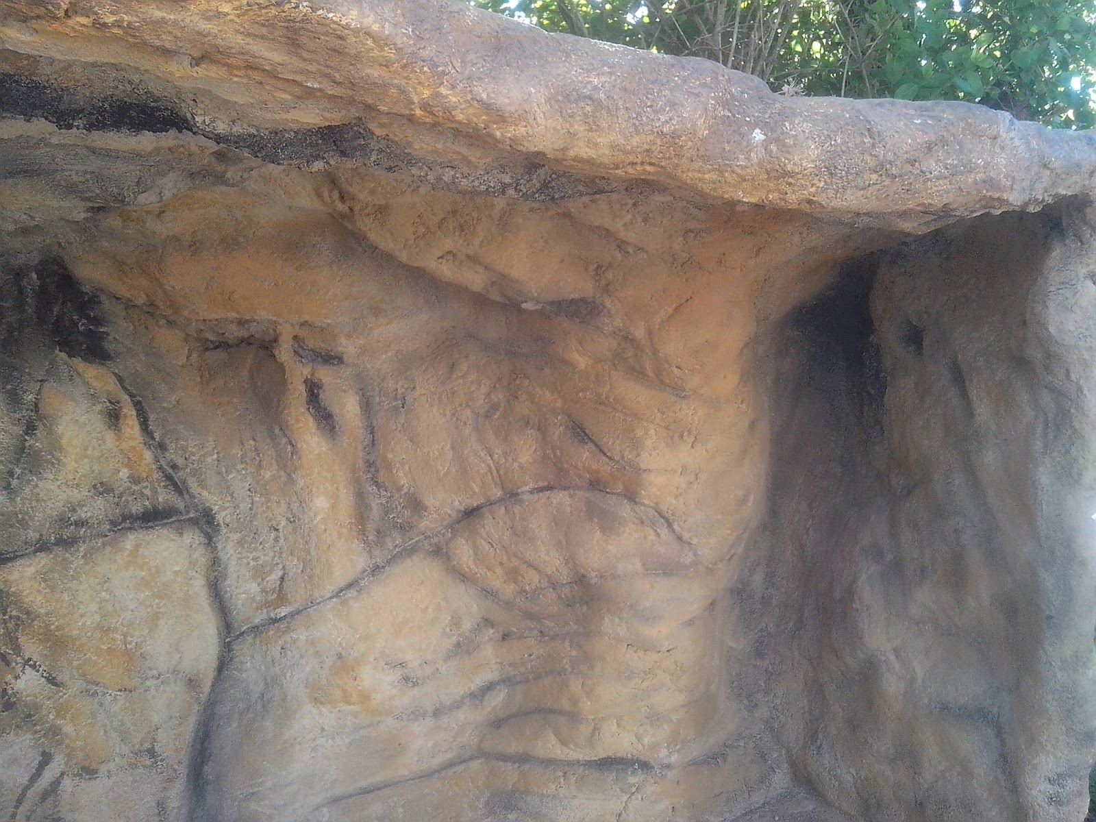 Aménagement de jardin, rochers décoratifs, rusticage, en béton sculpté ...