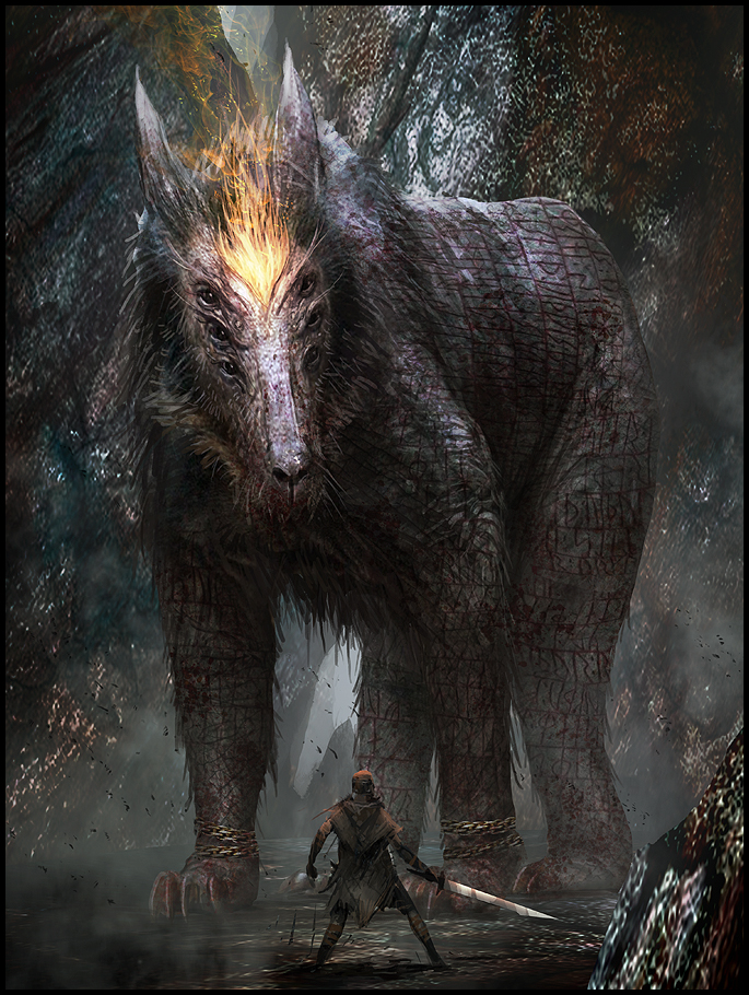 Rune Beast by Mark Molnar : r/ImaginaryBeasts
