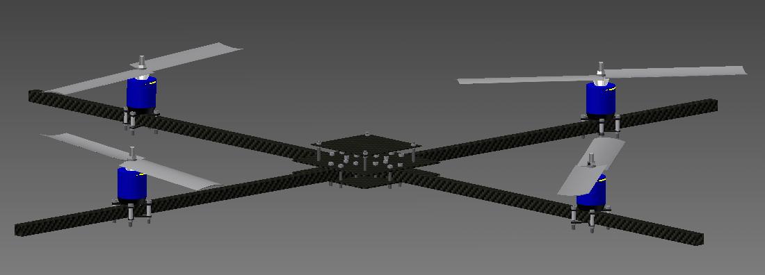 Digitalduino: [Quadcopter]Autodesk Inventor preliminary CAD drawings