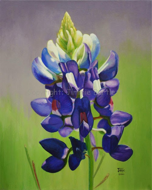 Jimmie's Art: Bluebonnet Painting 20x16