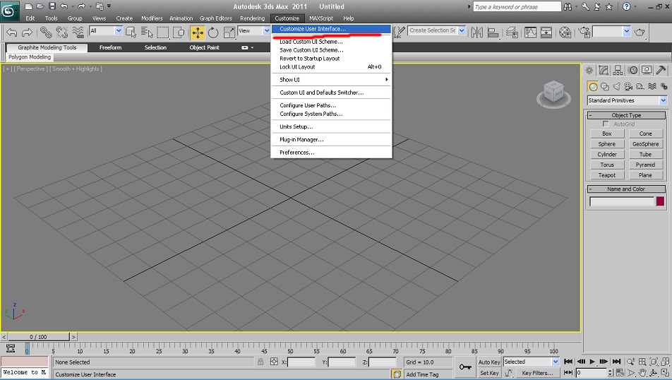 3dmax Tutorials: Quad Menu