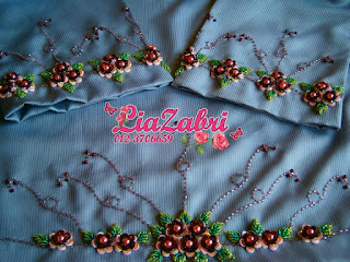 Sulaman Manik LiaZabri Golden Touch: Sulaman labuci Bunga Daisy