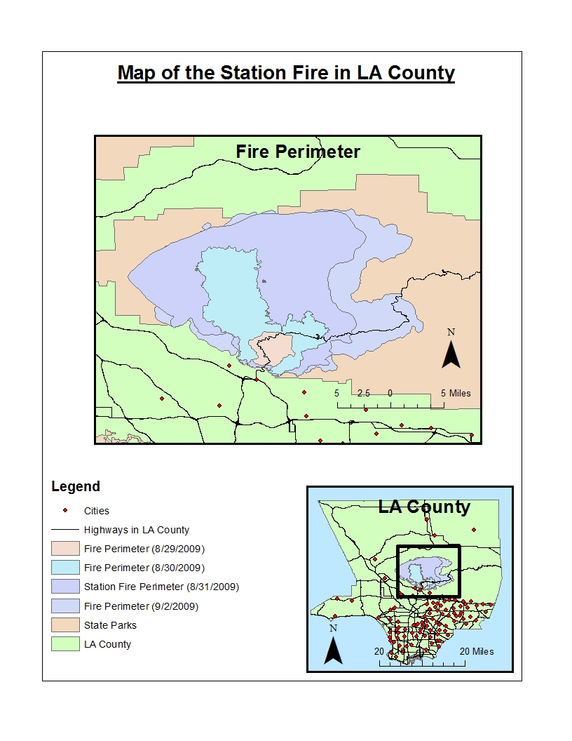 GEOG 7 HW Assignments Blog: LA County Station Fire 2009