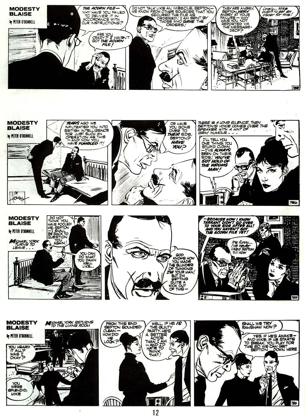 Hairy Green Eyeball 3: MODESTY BLAISE — "Top Traitor” — Complete comic ...