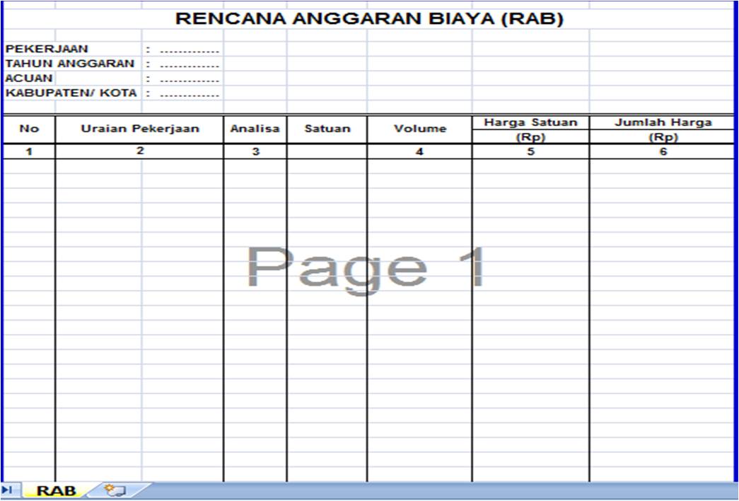 Menghitung Rencana Anggaran Biaya Proyek