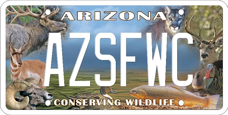Trent Swanson Outdoors: Arizona Wildlife License Plates