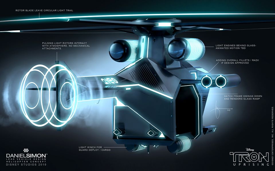 Fashion and Action: TRON Uprising Vehicle Concept Designs - Daniel Simon