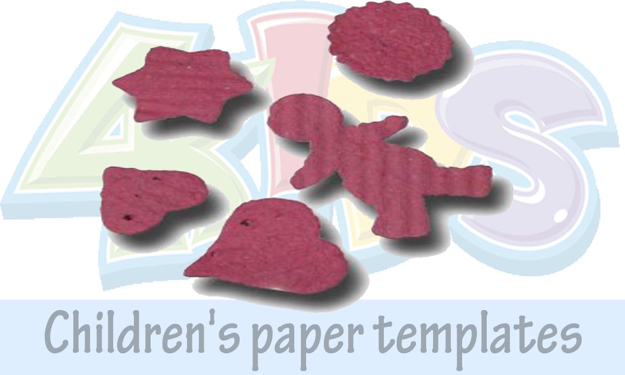 Children's paper templates - paper craft for kids