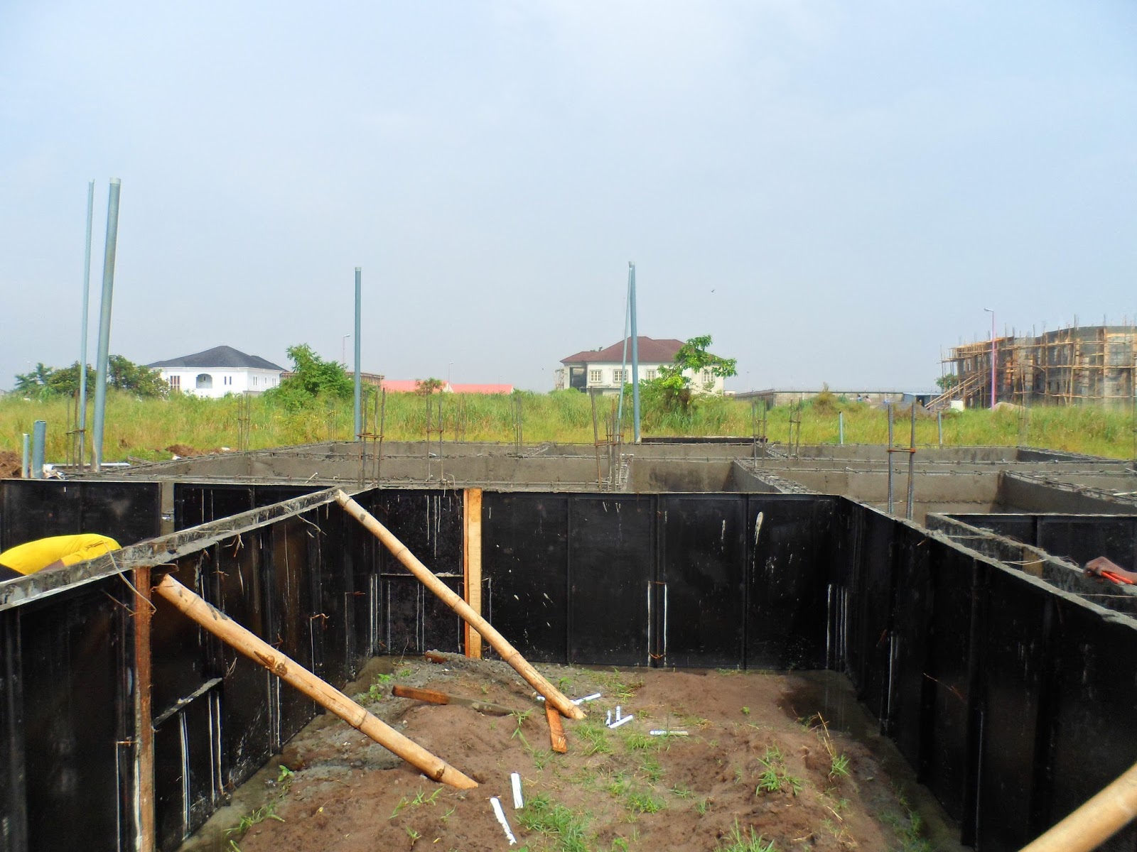 Raft Foundation Made Easy With Steel Shutters Form Work At Lekki Lagos ...