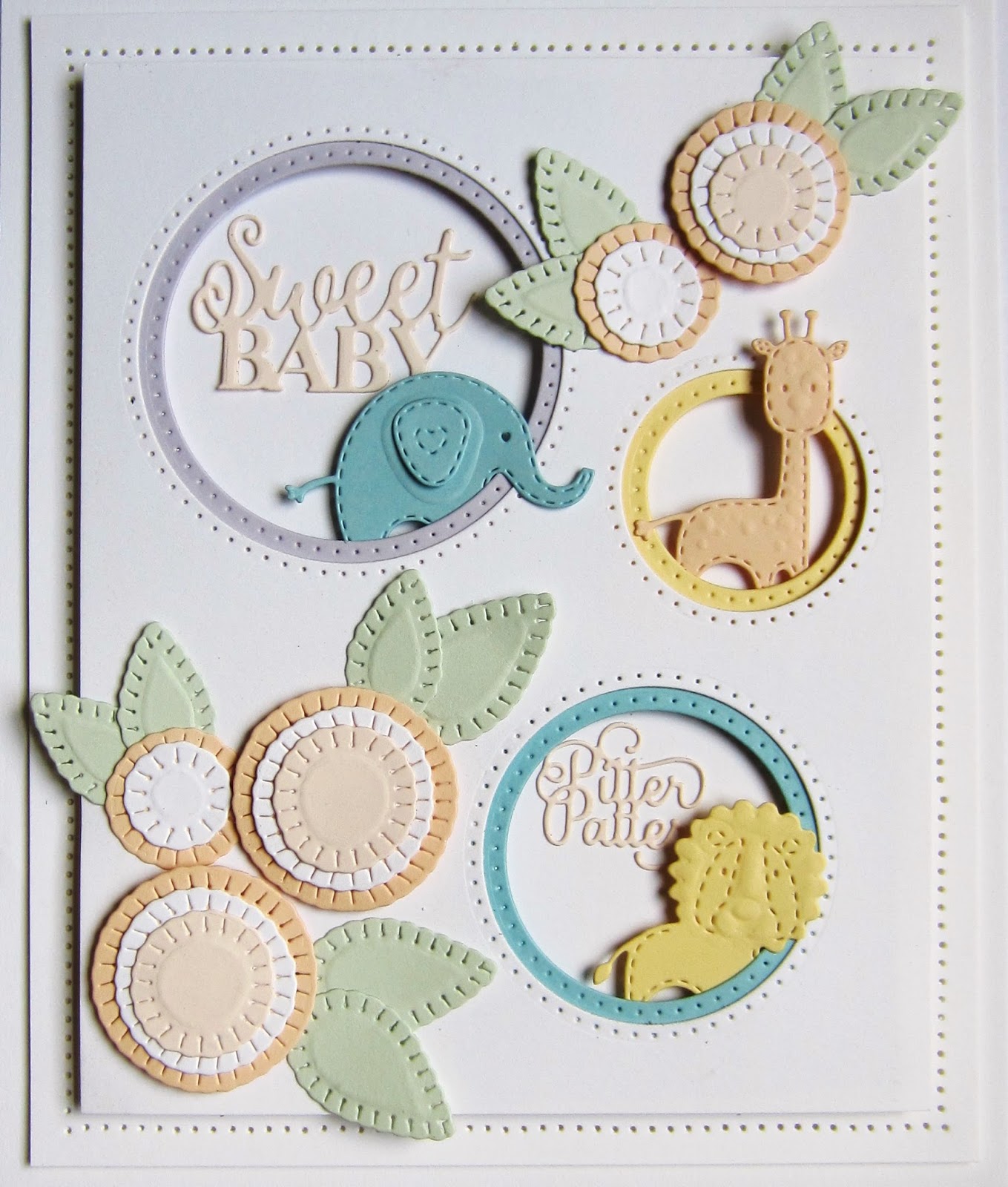 PartiCraft (Participate In Craft): Baby Safari Card