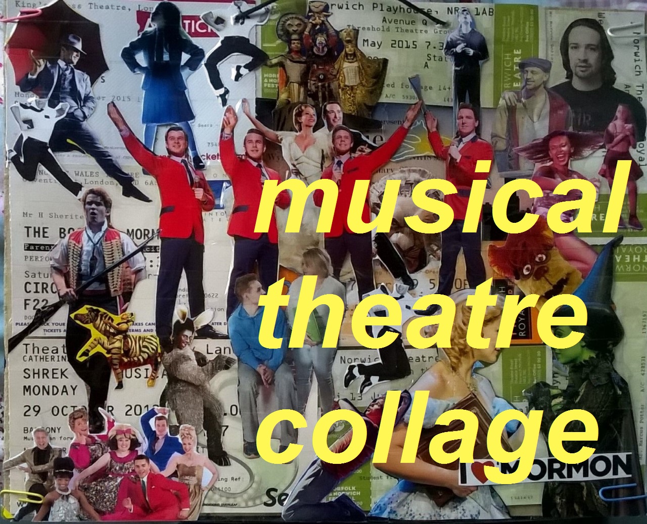studyeco: DIY: musical theatre collage