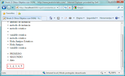 Tutoriales de Programacion Java: Struts 2 - Parte 2: OGNL