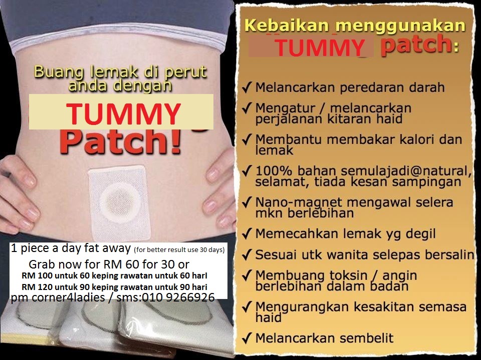 Tummy Patch - Tidur pun boleh kurus