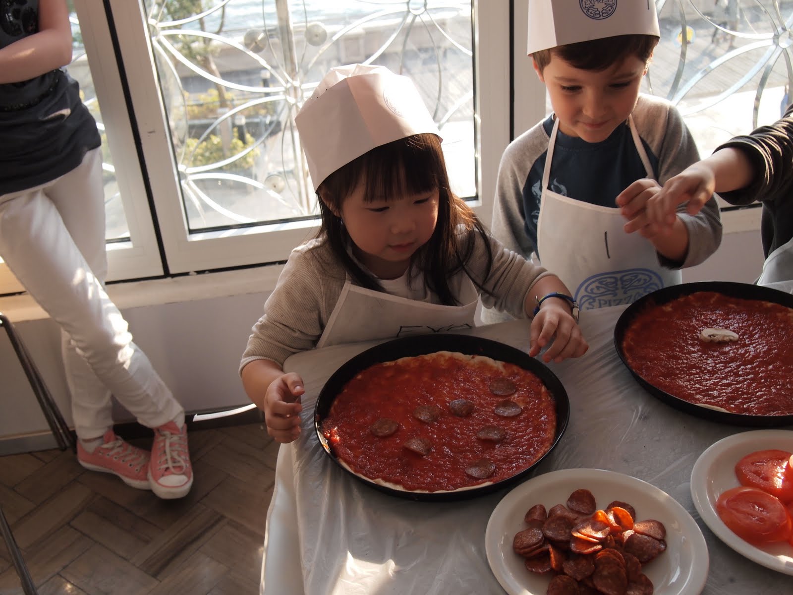 Baby Eva's Life Journal: Pizza Express Pizza Making Party