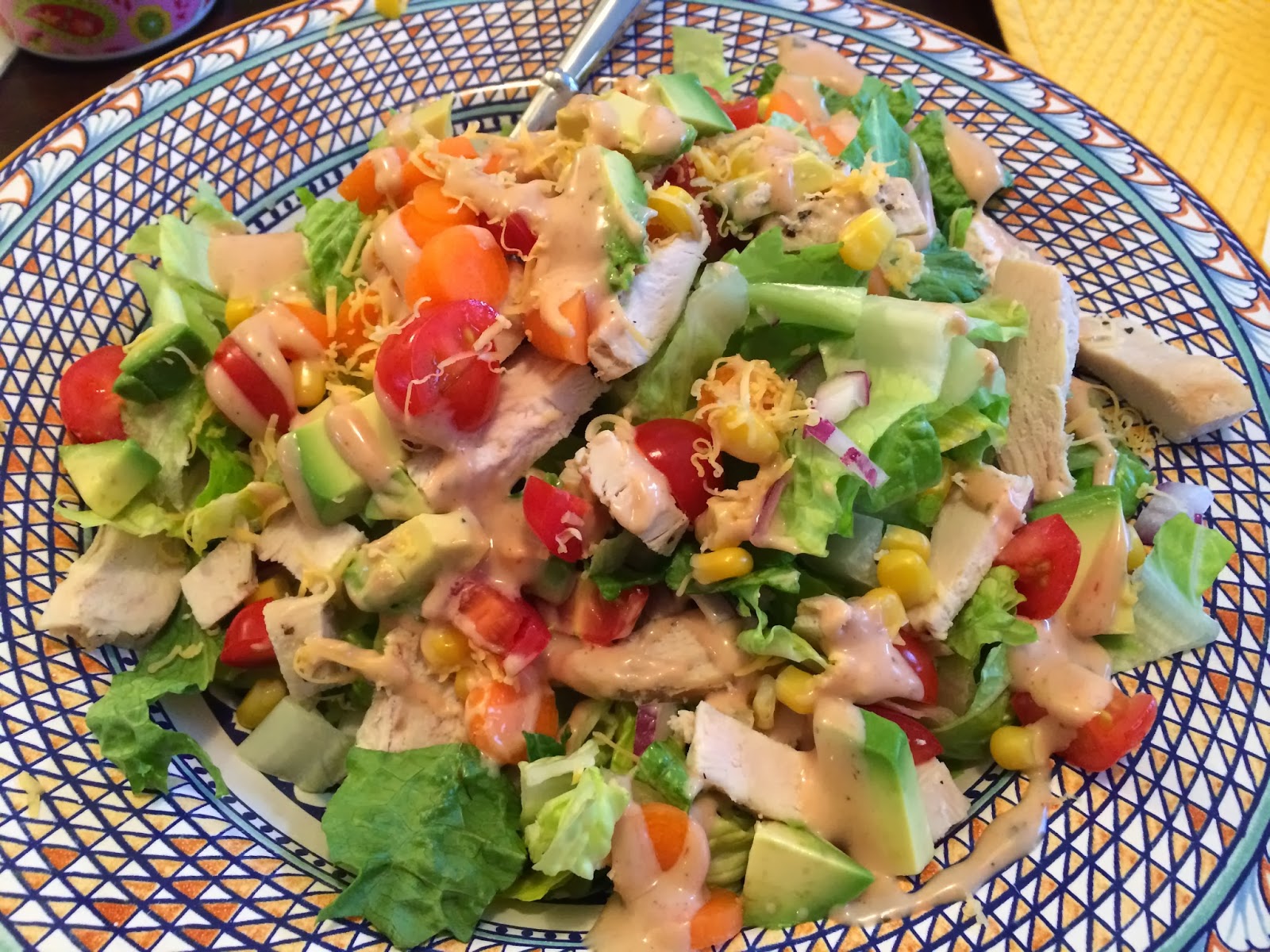 Pineapple Grass: BBQ Chicken Chopped Salad