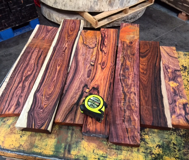 Tropical Exotic Hardwoods: Gorgeous little pieces of Cocobolo lumber!