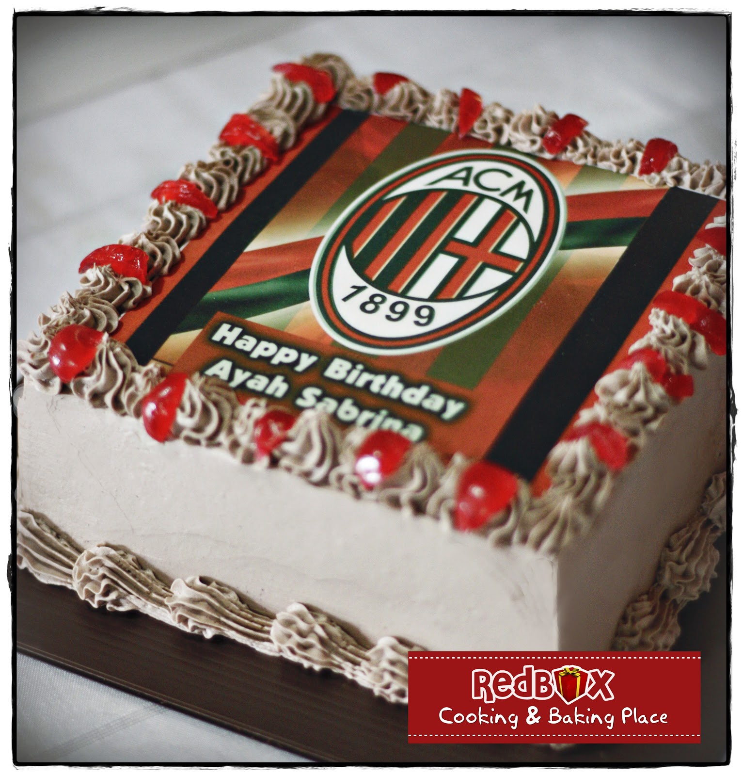Vini Cakery: AC Milan Cake for Ayah Sabrina