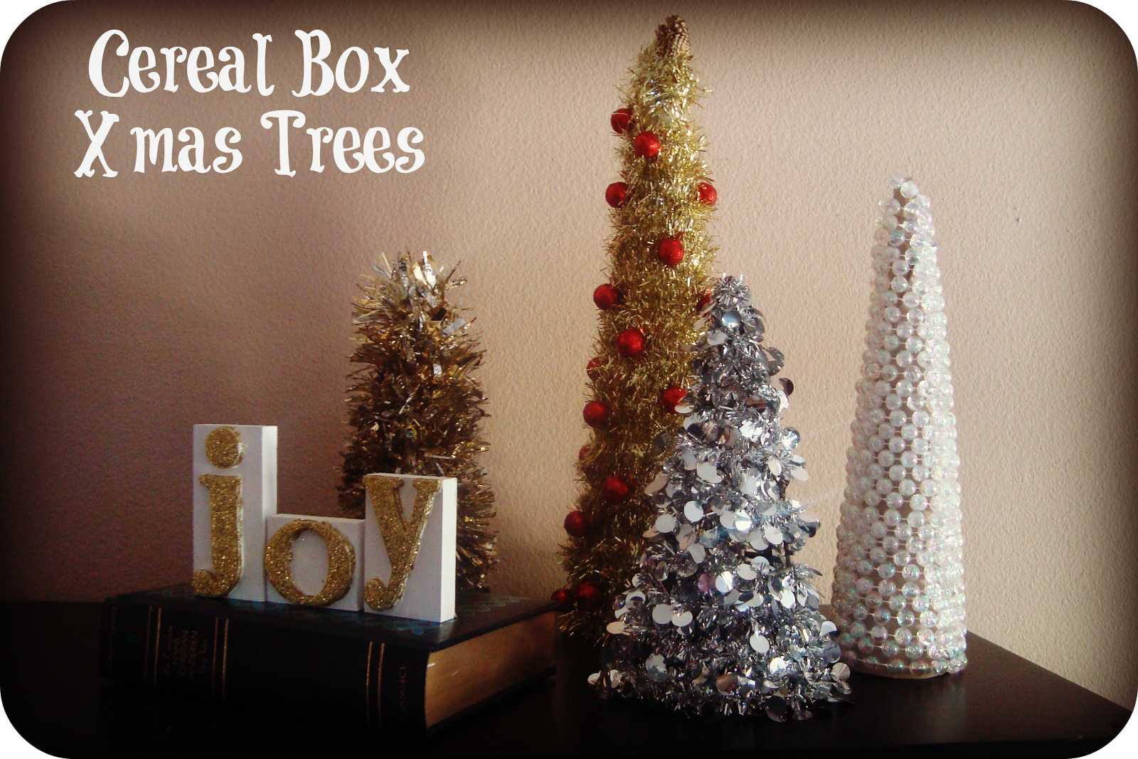 Live, Love & Create: Day 2::::Cereal Box Christmas Trees