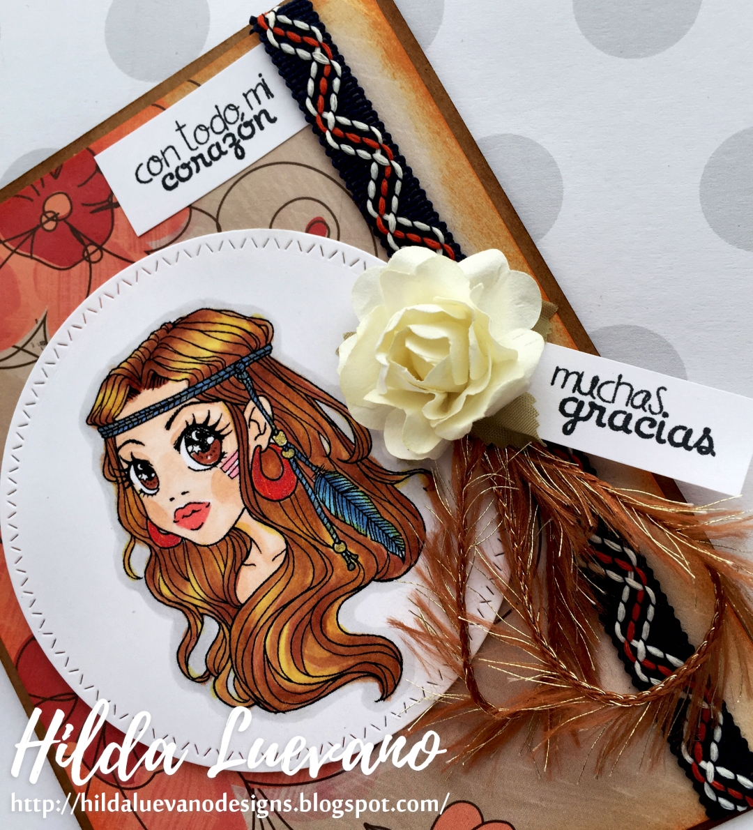 Hilda Designs: Boho Card