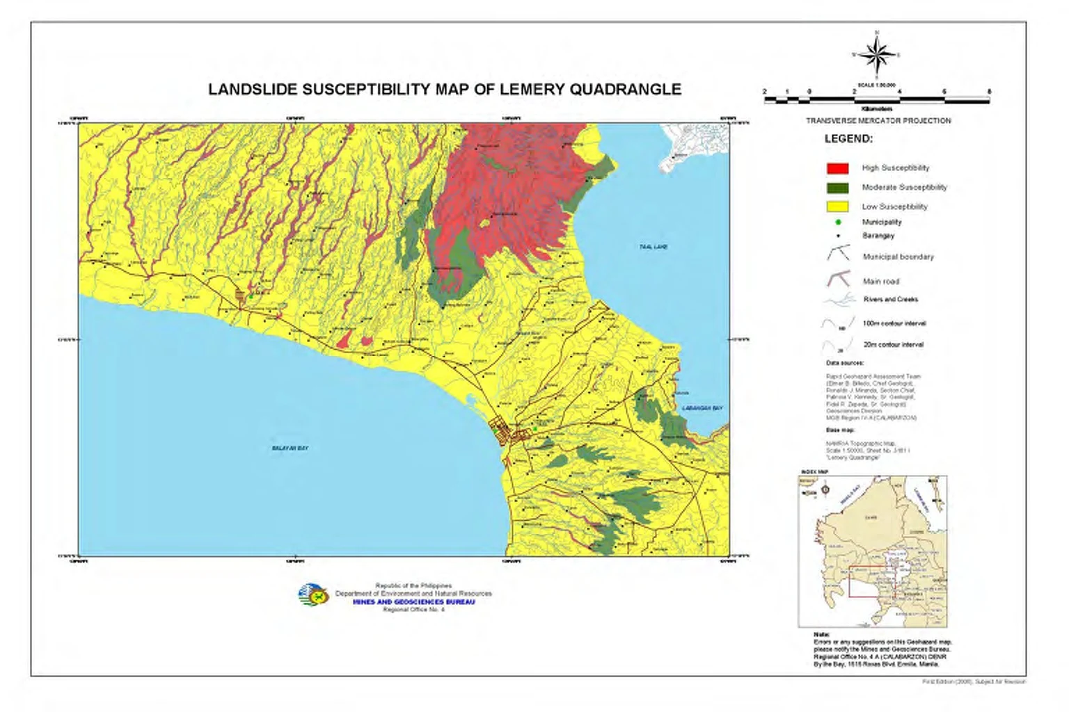 Batangas Province Flood and Landslide Susceptibility Maps - Batangas ...