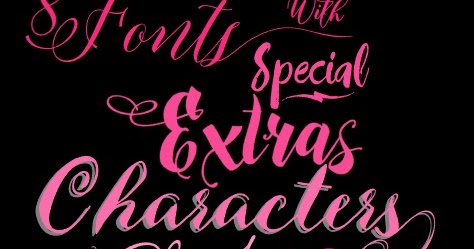 8 Beautiful Commercial Craft Fonts with Special Characters (That WILL ...