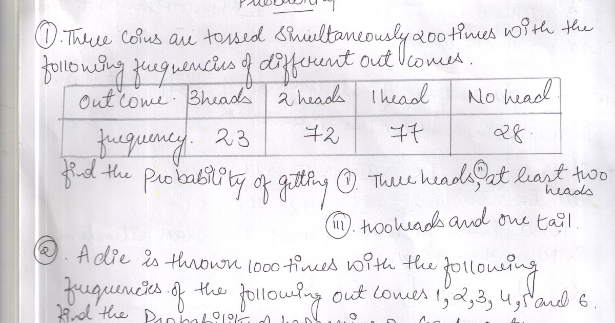 Ruhi Sakina: Probability Revision WorkSheet