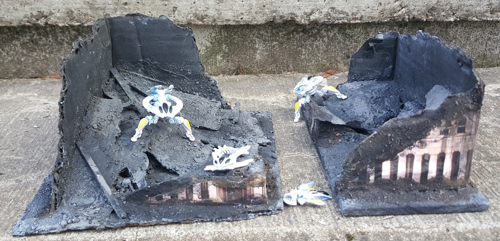 Kampfgruppe Engel: 10mm scale ruin terrain, Dropzone Commander