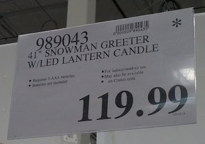 41" Snowman Greeter with LED Candle | Costco Weekender