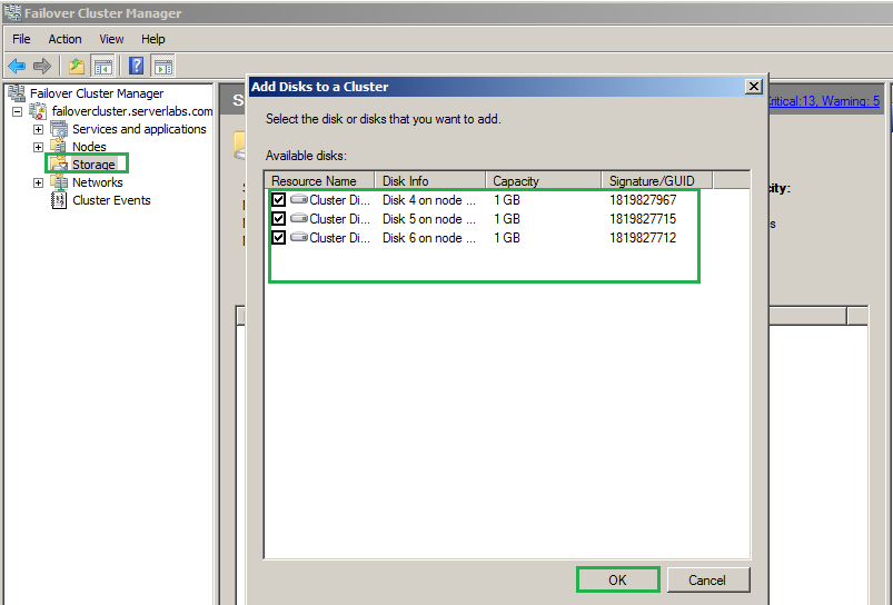 Server Labs: How to install and configure windows failover clustering in windows server 2008/R2